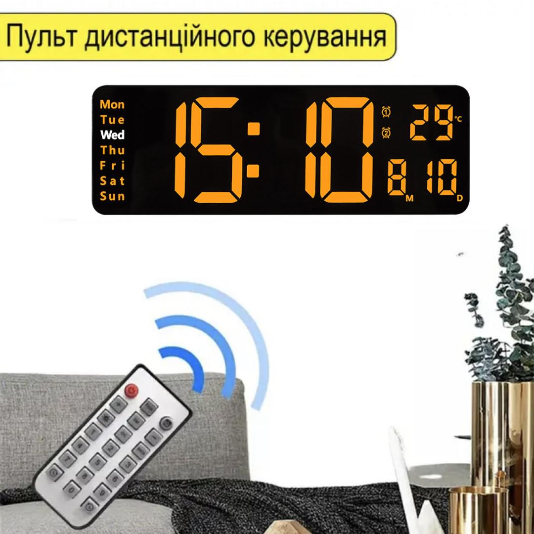 ᐉ Часы настенные электронные Mids с термометром и календарем (NS-6629R) • Купить в Киеве ...