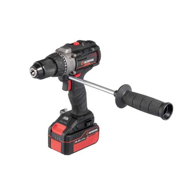 ᐉ Дрель-шуруповерт аккумуляторный Intertool WT-0361 ударный с бесщеточным двигателем 20 В Li-Ion ...