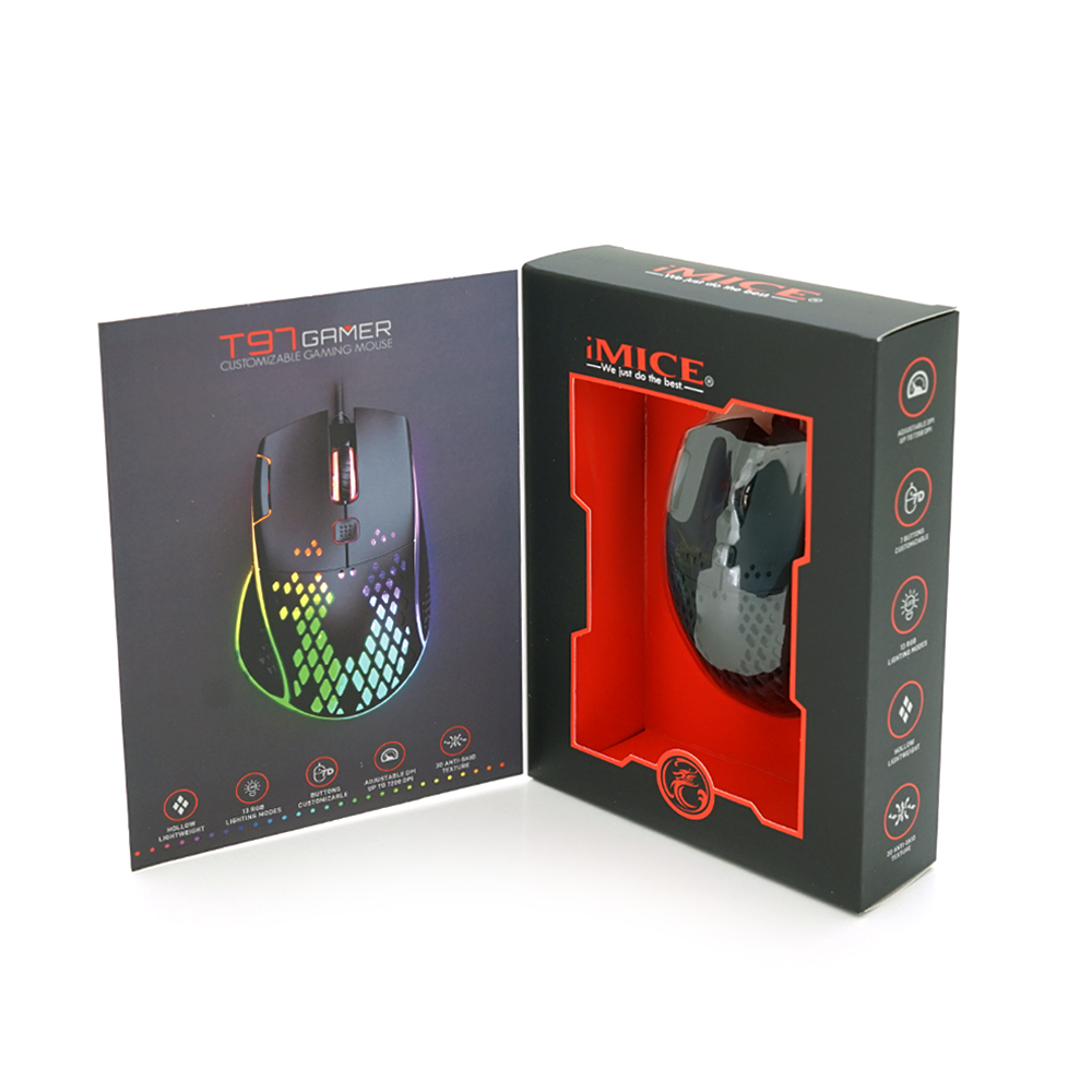 ᐉ Комп'ютерна мишка провідна iMice T97 7 кнопок 7200 DPI Led ...