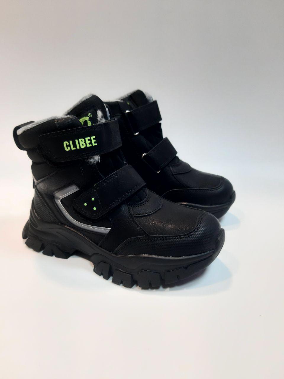 ᐉ Черевики зимові Clibee для хлопчика р. 32 20,8 см Чорний (395 bl-green) • Краща ціна в Києві ...