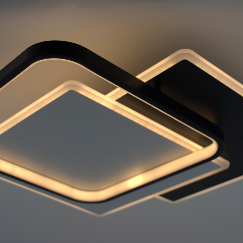 ᐉ Люстра светодиодная ESLLSE VEGA triple 3S 80 Вт Черный (10401 ...