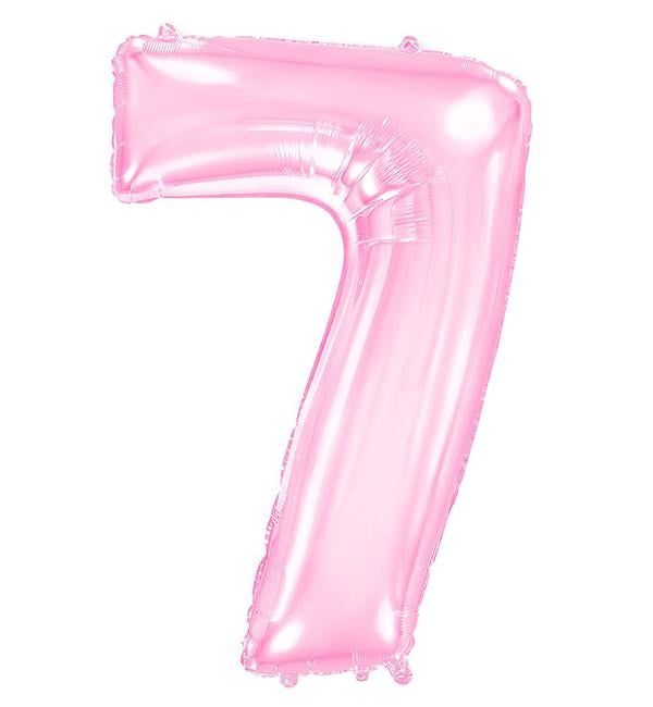 ᐉ Шарик Цифра 7 100 см Розовый (12360733)