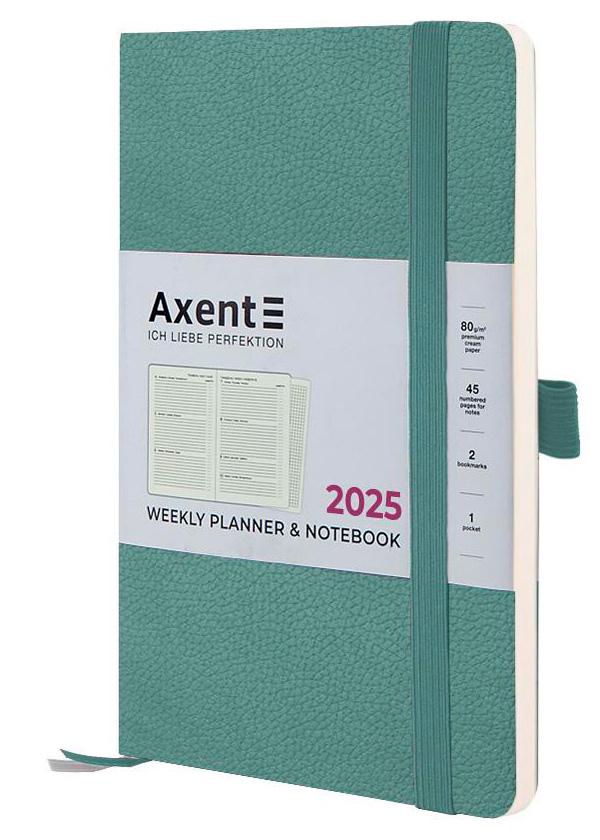 ᐉ Еженедельник Axent Partner Soft Skin 2025 датированный 125x195 мм Серый (8509-25-48-A ...