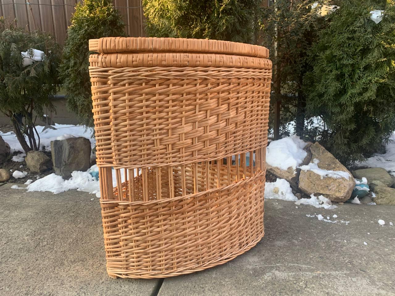 ᐉ Кошик для білизни плетений з лози 52х34х34 см Sal 118 • Краща ціна в Києві Україні • Купити