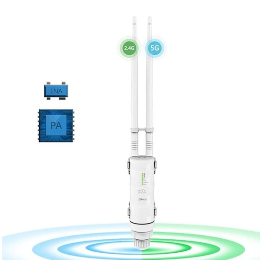 ᐉ Маршрутизатор вуличний Wavlink AC600 Dual Band Outdoor Wi-Fi Range ...