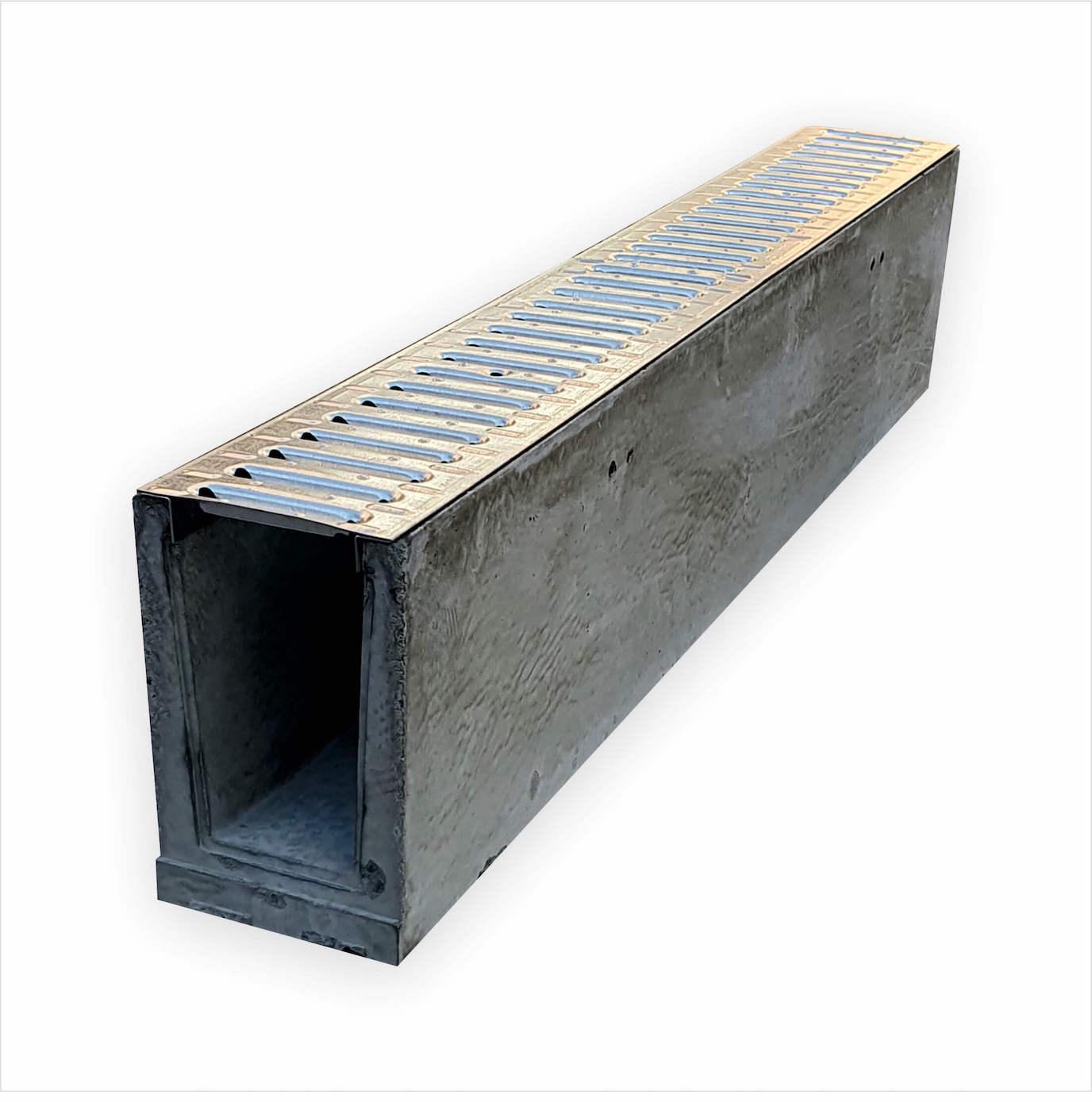 ᐉ Лоток водовідвідний Politep DN100 H210 з оцинкованою решіткою класу A15 (24662913) • Краща ...