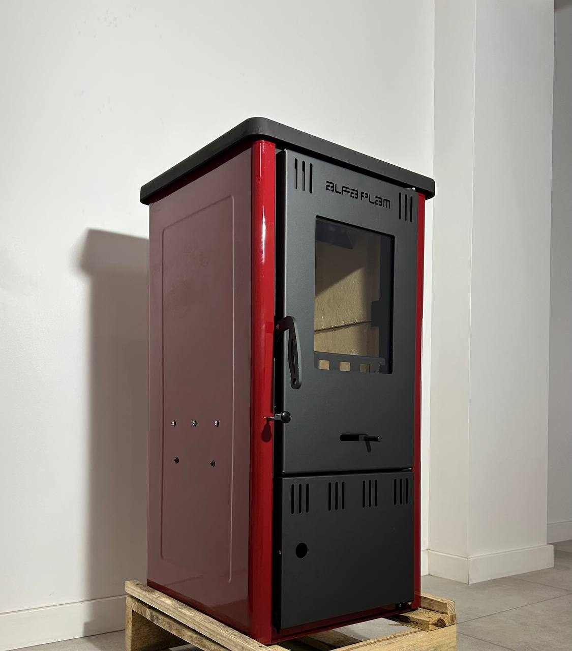 ᐉ Піч сталева Alfa-Plam ELITA 2 Червоний • Краща ціна в Києві, Україні • Купити в Епіцентр