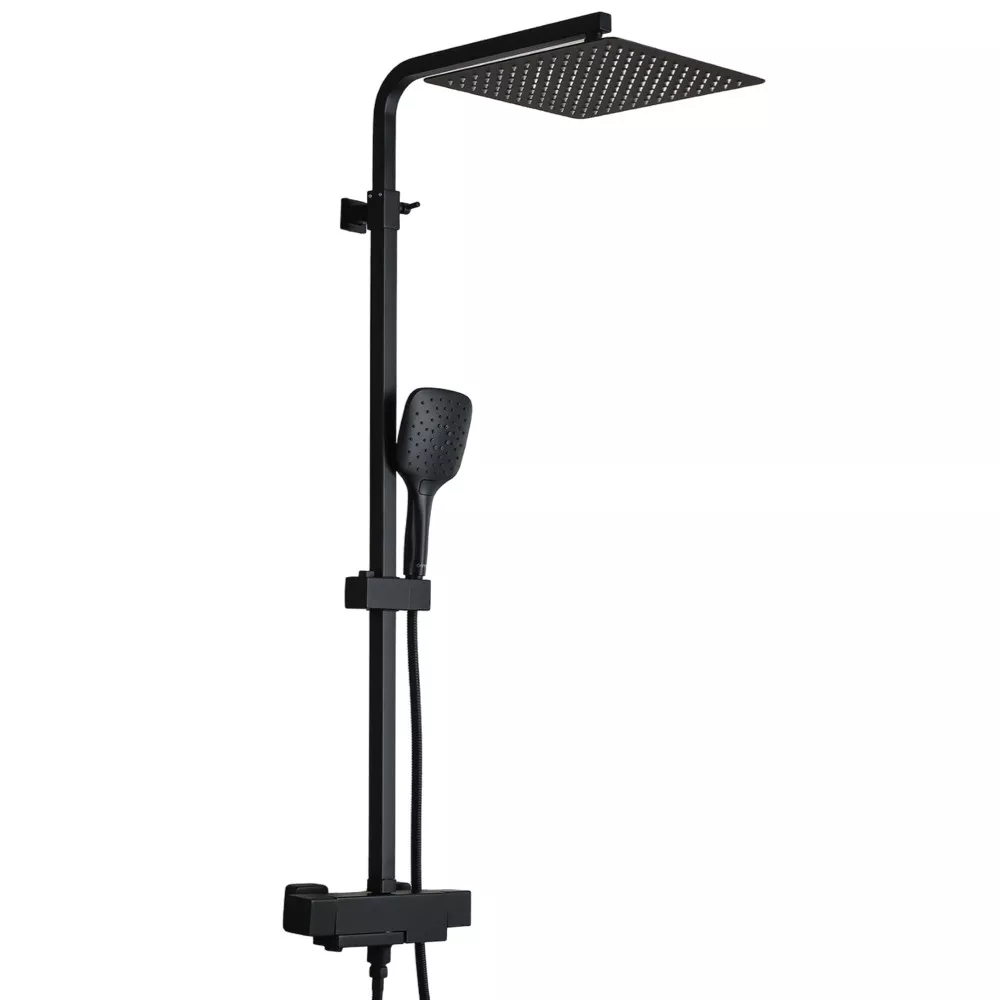 ᐉ Душова система Gappo G2417-60 з термостатом Чорний • Краща ціна в Києві, Україні • Купити в ...