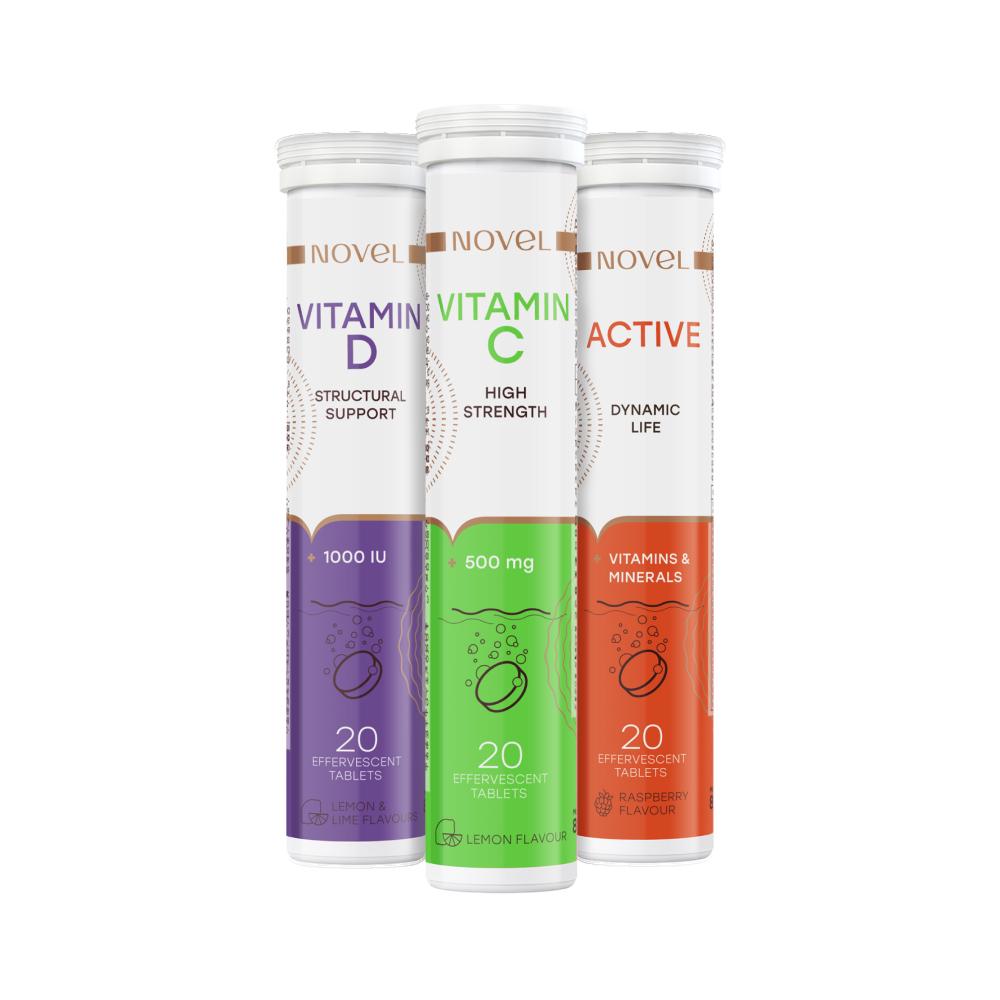 ᐉ Набор витаминов Novel Active Dynamic Life + Vitamin C 500 мг ...