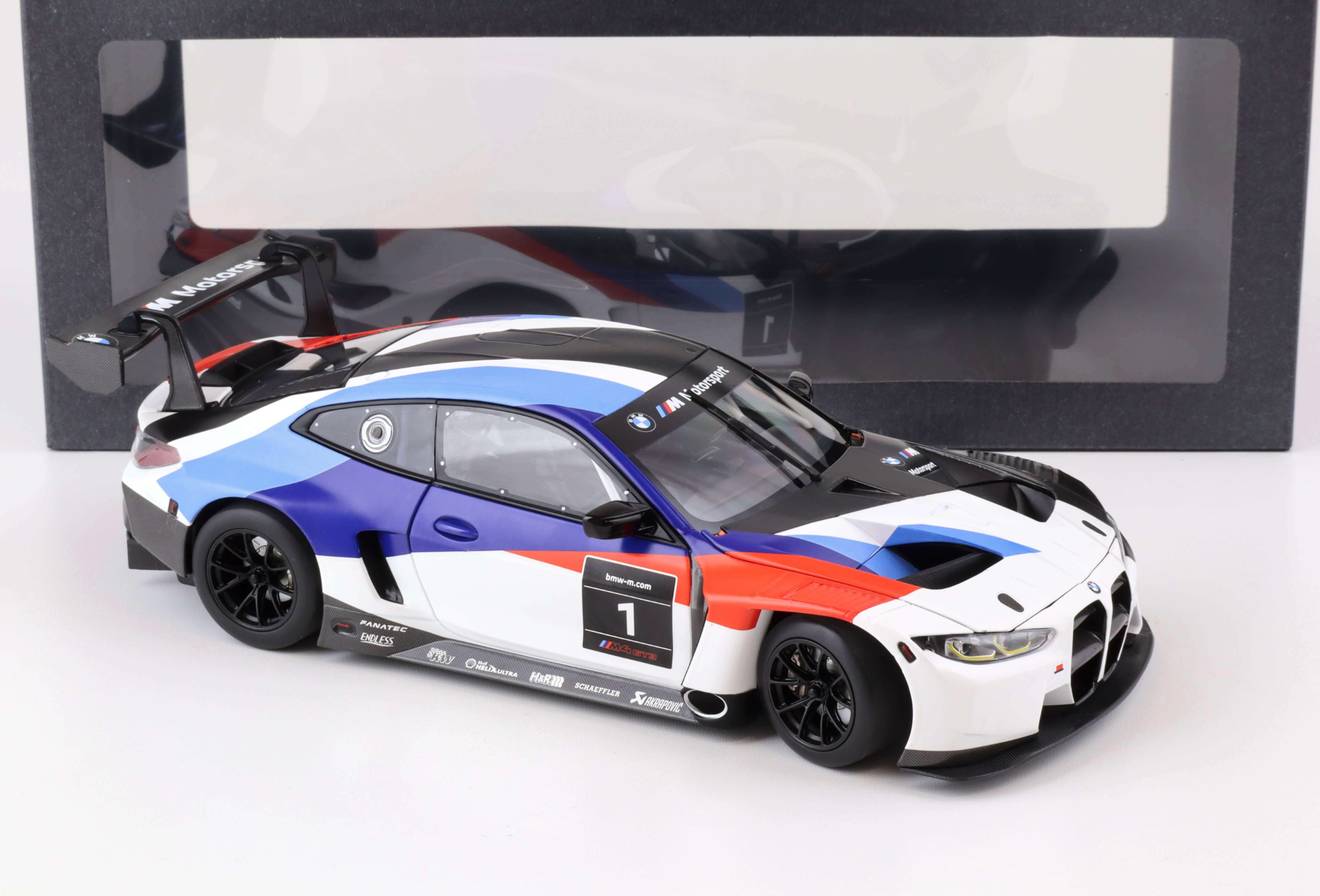 ᐉ Модель автомобиля 1:18 BMW M4 GT3 G82 Presentation 2021 #1 White/Blue ...