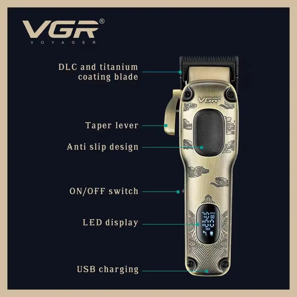 ᐉ Машинка акумуляторна для стрижки VGR V-027 (9060) • Краща ціна в Києві, Україні • Купити в ...