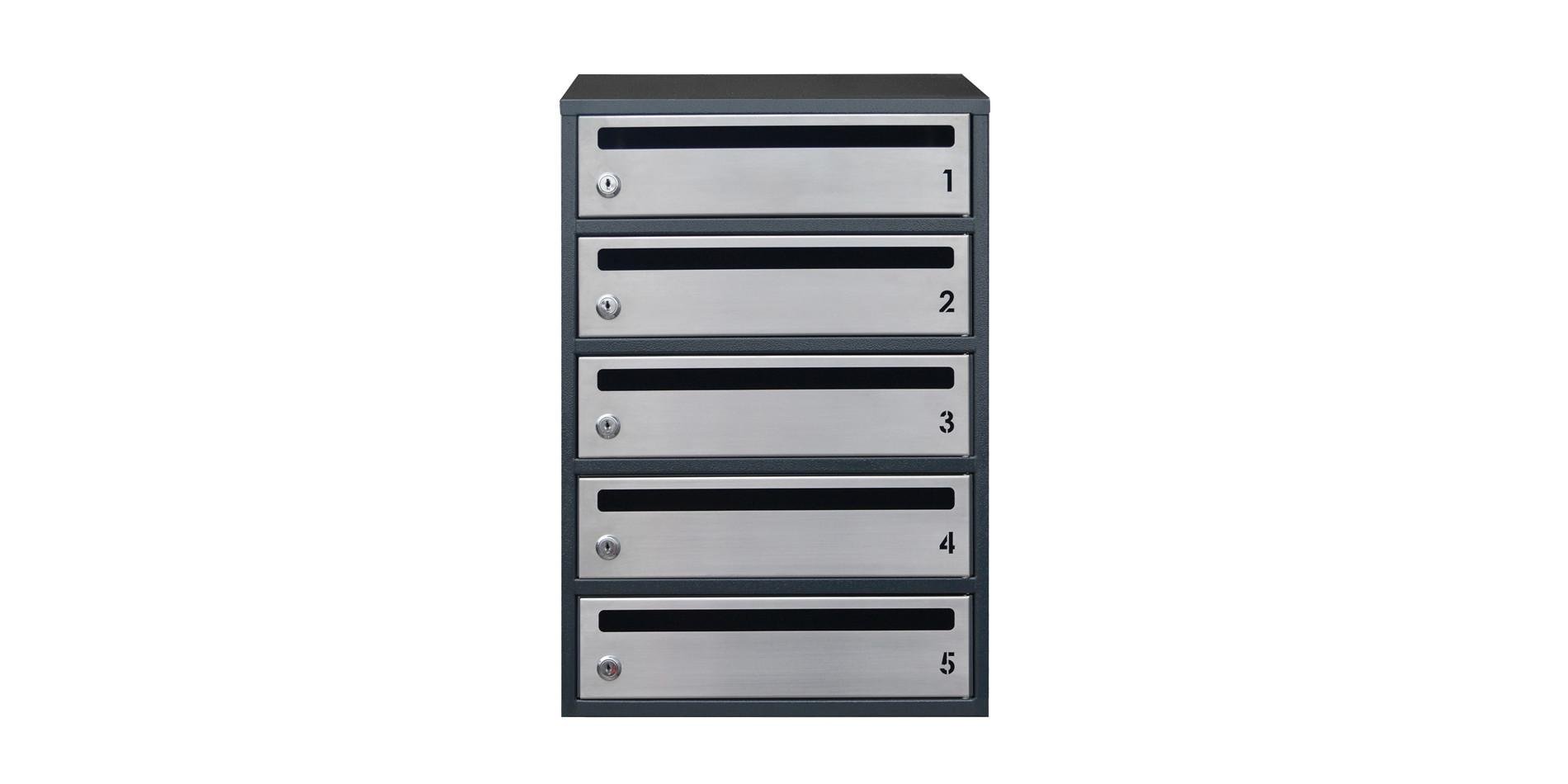 ᐉ Поштова скринька Галіндустрія E2-F багатосекційна на 5 квартир з ...