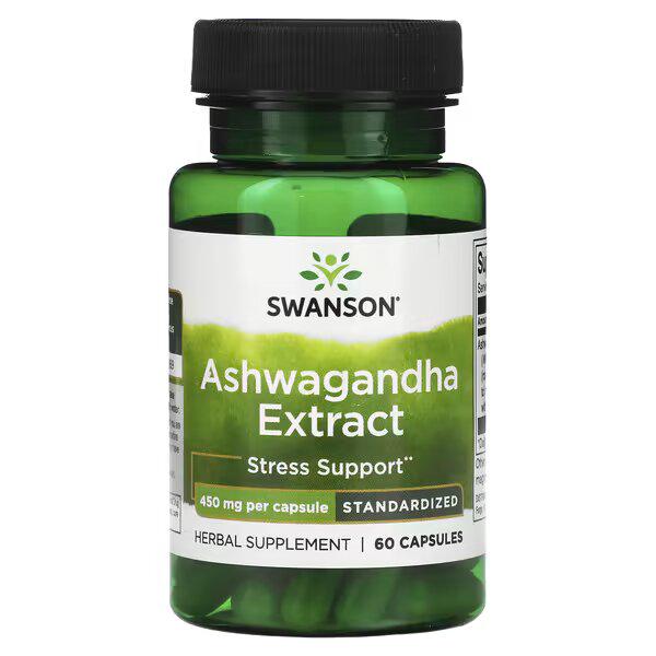 Вітаміни Swanson Ashwagandha Extract 450 мг 100 капс • Краща ціна в