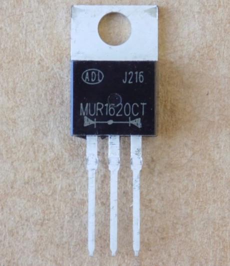 ᐉ Диод MUR1620CT общий катод для MOSPEC F12C20C TO220-3pin (50660 ...
