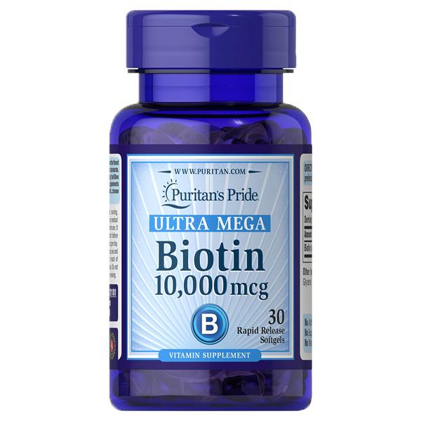 ᐉ Биотин Puritan's Pride Biotin 10000 мкг 30 капсул