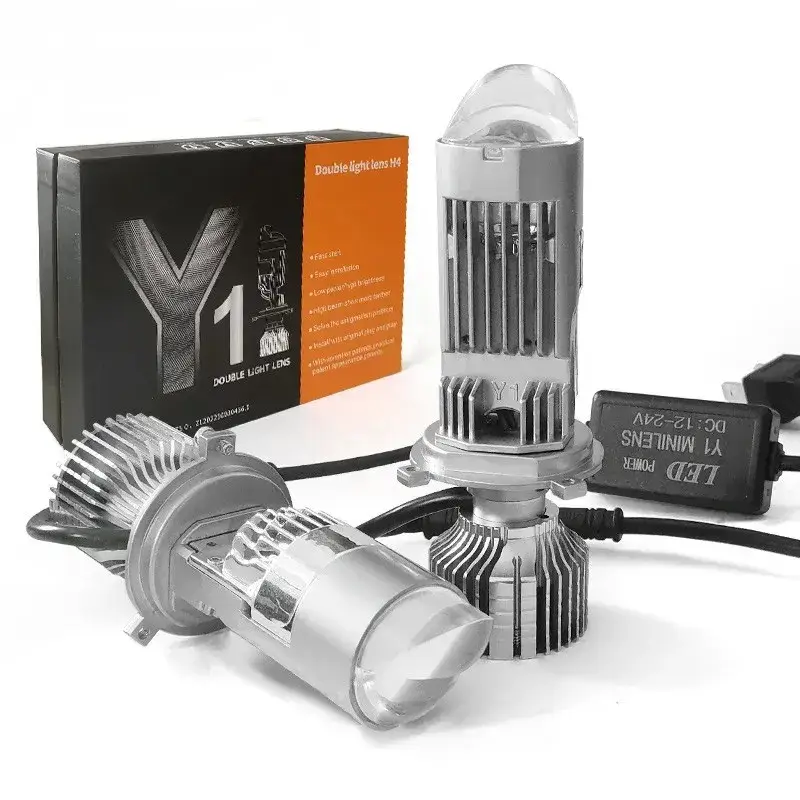 ᐉ Автомобильные Mini BI-LED линзы Y1 H4 5500k 2884 Lm 80W 12-24V (00321) • Купить в Киеве ...