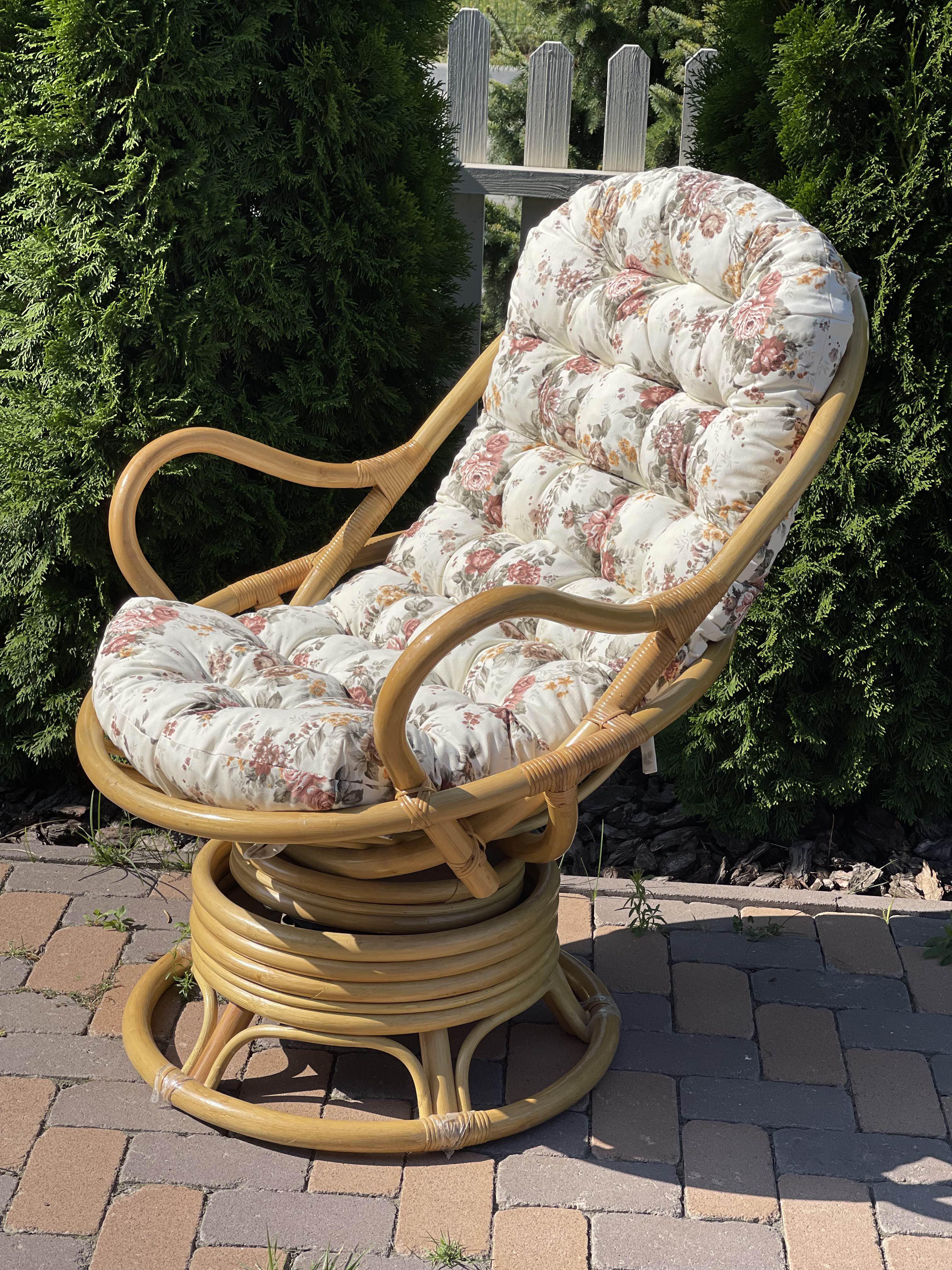 ᐉ Матрас на кресло качалку Elit Flowers 130х60х9 см (ElIT-ROTAN-10 ...