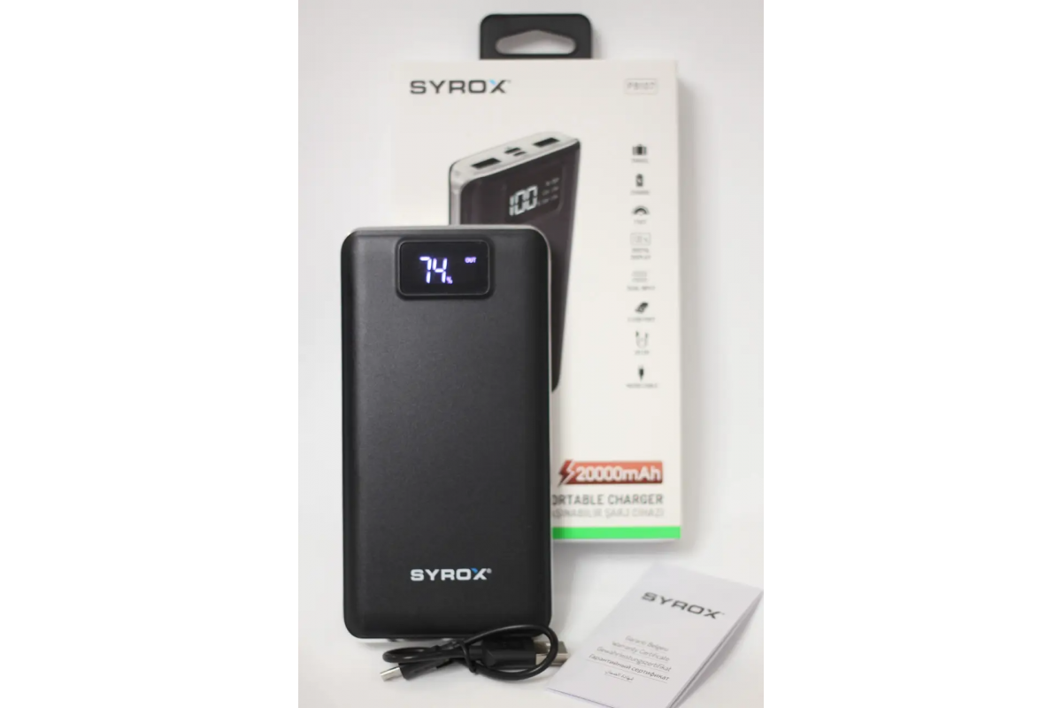 ᐉ Повербанк Syrox PB-107 20 000 mah • Краща ціна в Києві, Україні ...