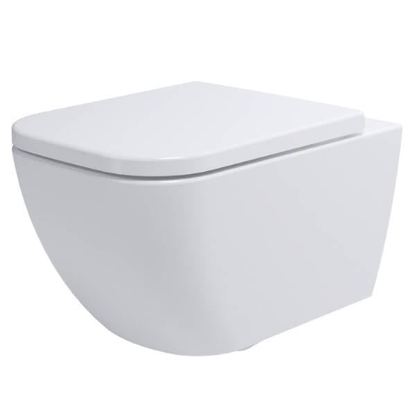ᐉ Унітаз підвісний Devit Quadra 2030140 безобідковий Білий глянець • Краща ціна в Києві, Україні ...