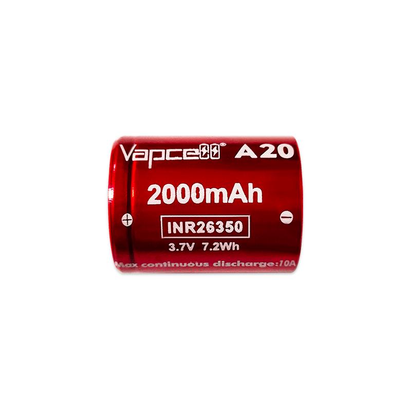 ᐉ Акумулятор Vapcell A20 INR26350 літій-іонний 26350 2000 mAh 10A 4,2/3 ...