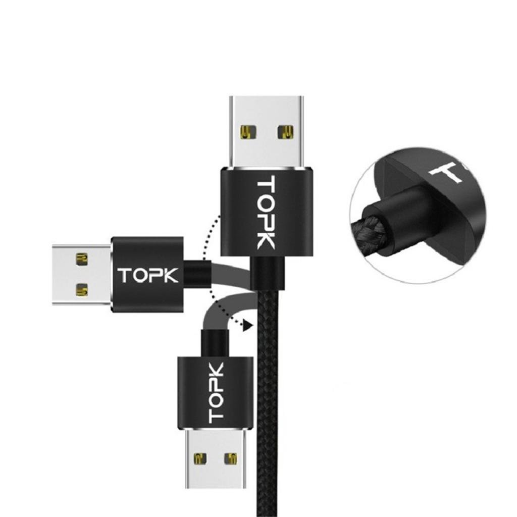 ᐉ Кабель магнітний Topk USB TK51i-VER2 Lightning 1 м Black (1378271 ...