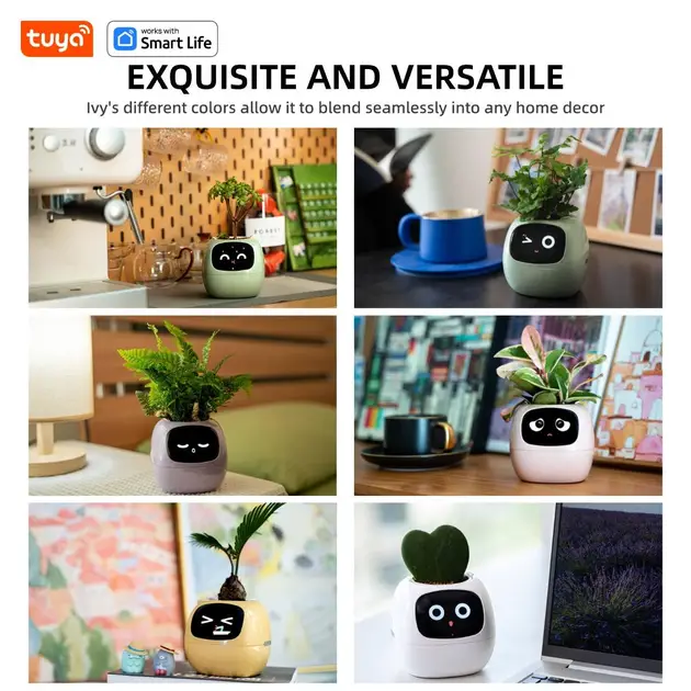 ᐉ Горшок интерактивный Tuya Ivy Smart Planter AI умный для растений ...