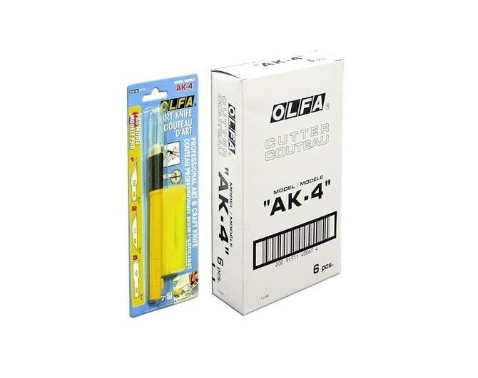 ᐉ Ніж Olfa AK-4 4 леза KB-3 KB4-F зубилоподібне KB4-R округлене KB4-S запасне перове C340301 4 ...