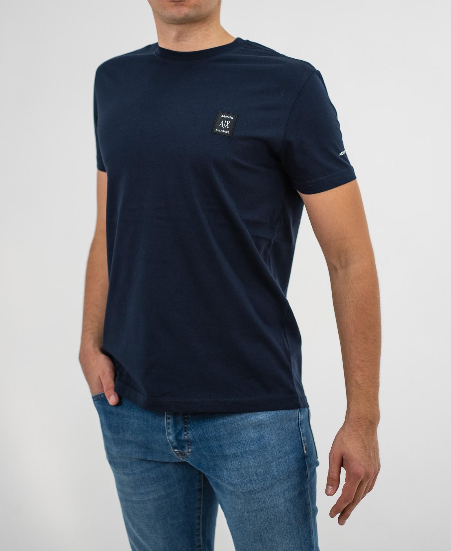 ᐉ Футболка мужская Armani exchange AX-7246 M Navy Blue • Купить в Киеве ...