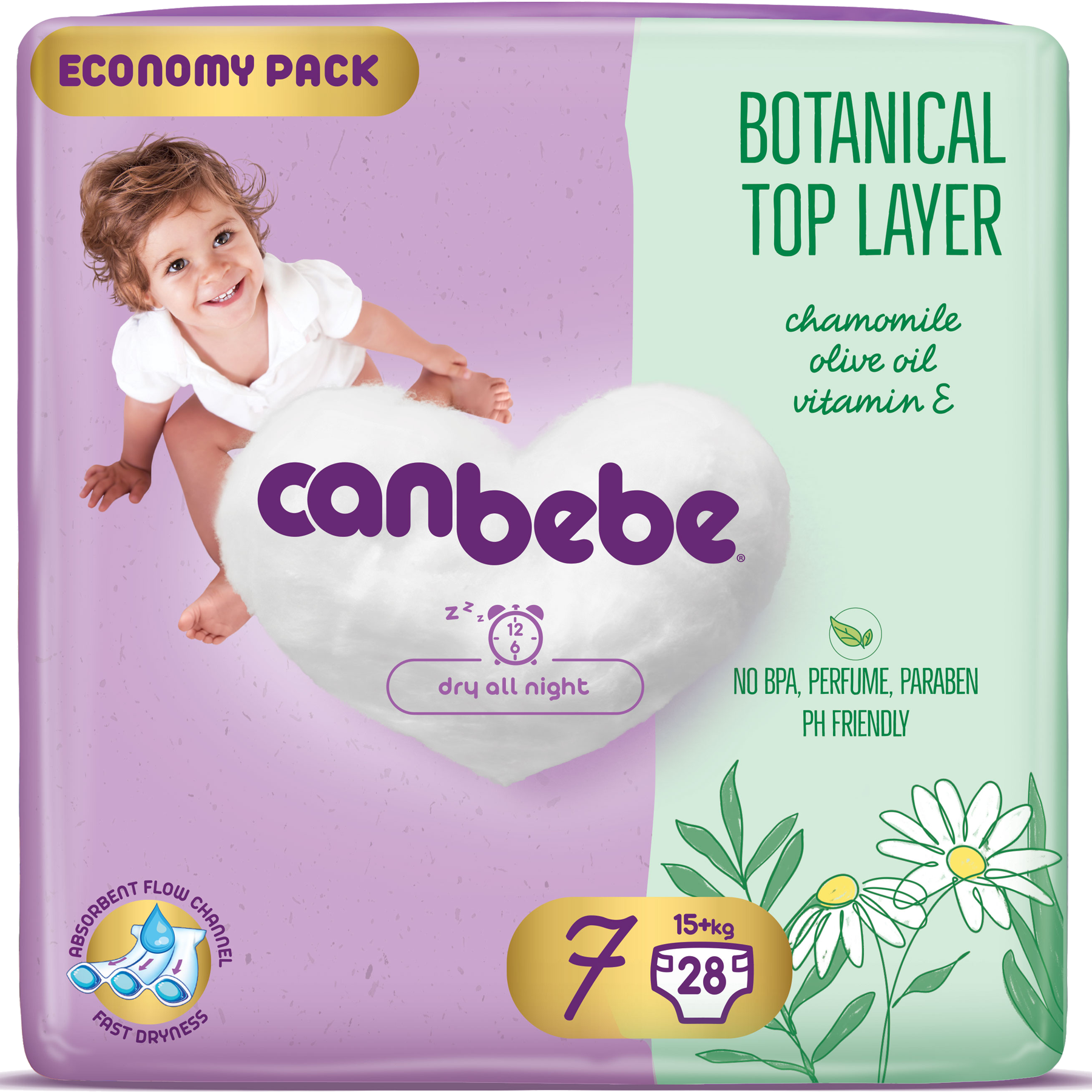 ᐉ Подгузники детские Canbebe N7 для дtntq dtcjv 15+ кг