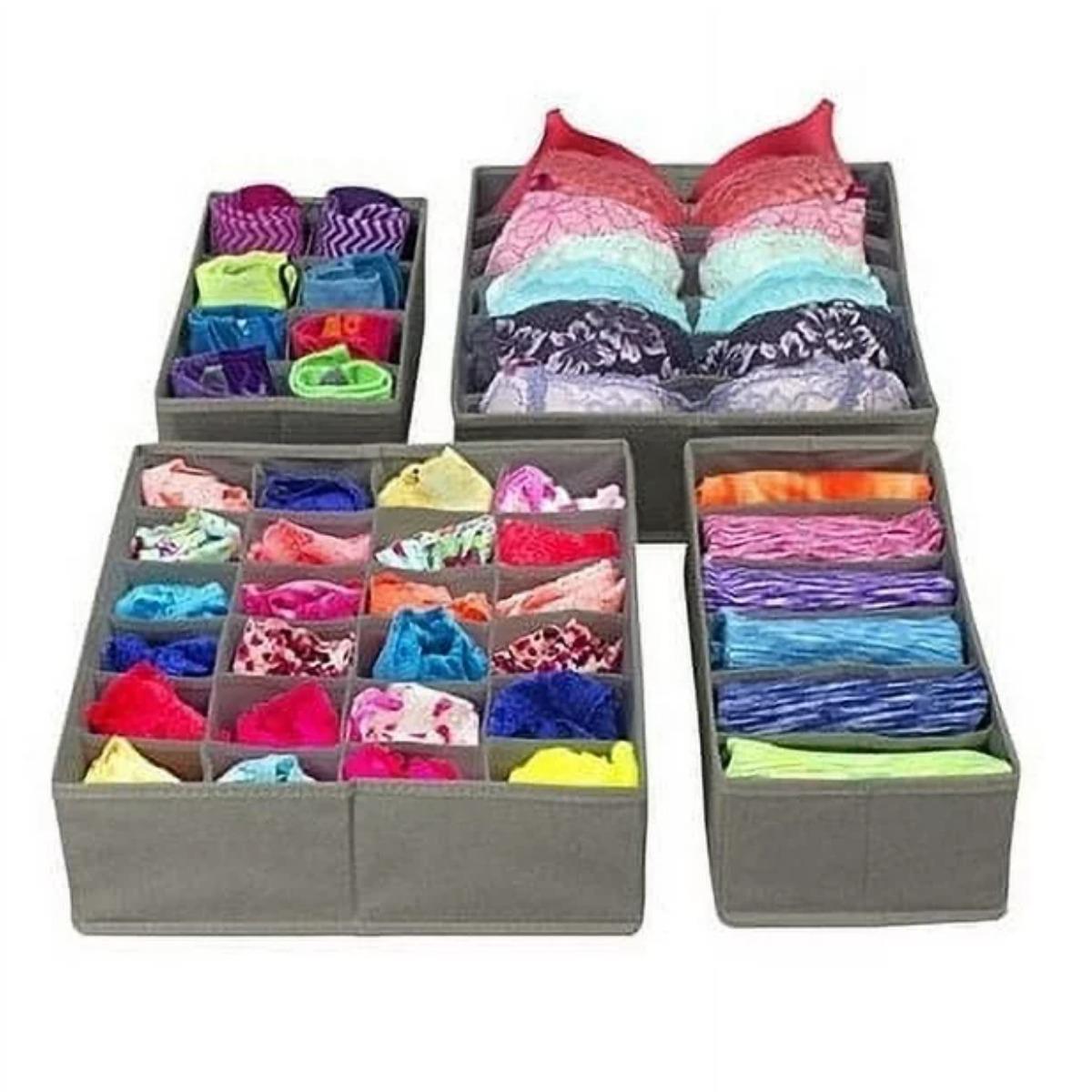 ᐉ Набір коробок органайзерів для зберігання білизни Home 4 предмета