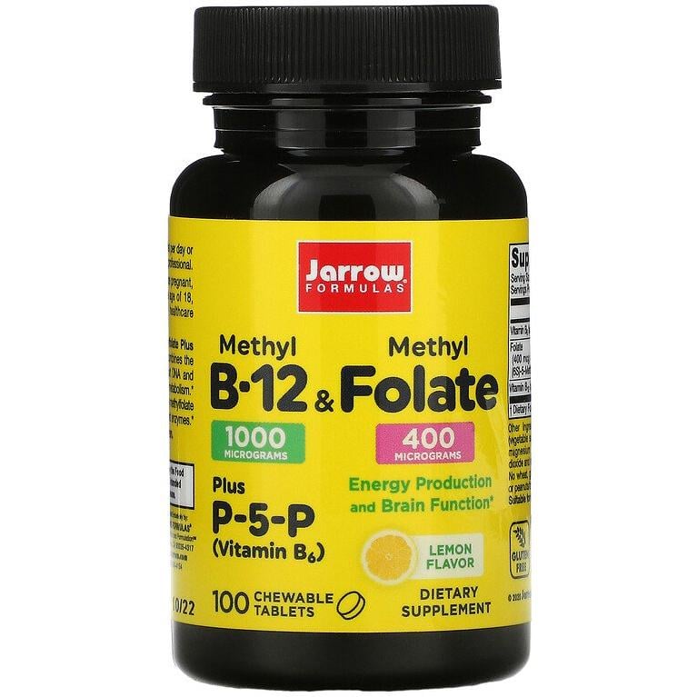 ᐉ Метил B12 и метилфолат Jarrow Formulas Methyl B12 & Methyl Folate ...