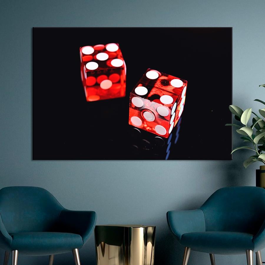 ᐉ Картина спорт Игральные кости 120x80 см (A1242-1)