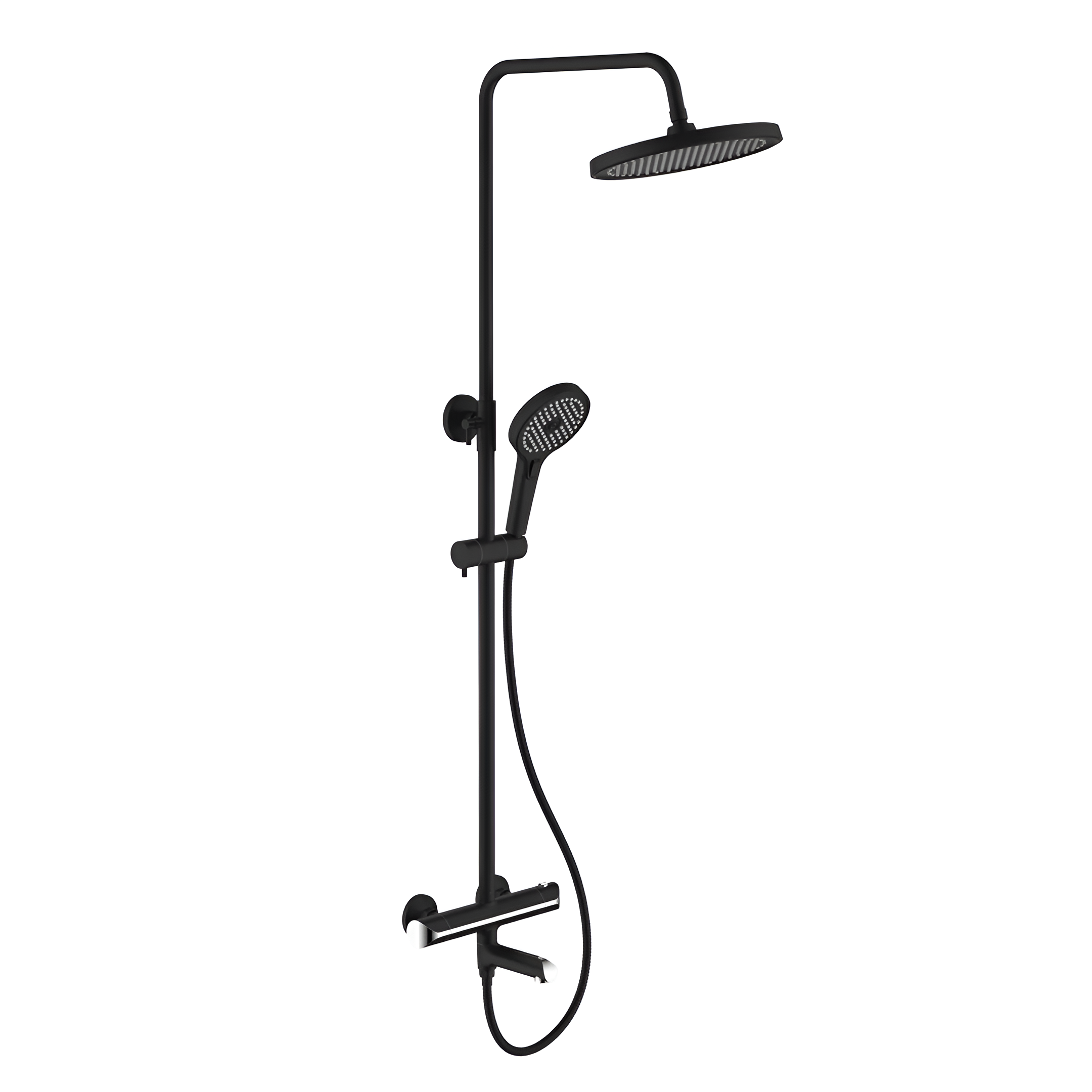 ᐉ Душевая система с термостатом Gappo G2403-56 3 режима Черный/Хром (SQ-1044868) • Купить в ...