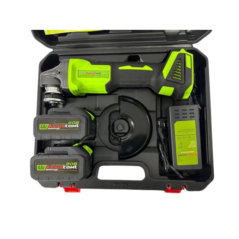 ᐉ Болгарка аккумуляторная Assistant МШУ-125/20 БЩ два аккумулятора/кейс ...