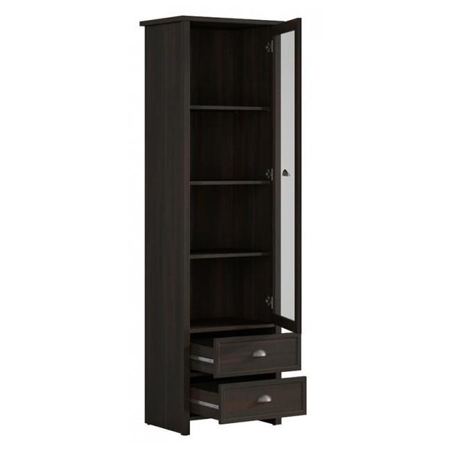 ᐉ Вітрина Gerbor Holding Гермес REG1W2S Дуб болотяний/Коричневий • Краща ціна в Києві, Україні ...