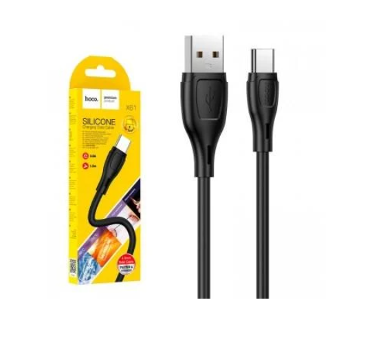 ᐉ Кабель USB Hoco X61 Type-C 1 м Черный • Купить в Киеве, Украине ...