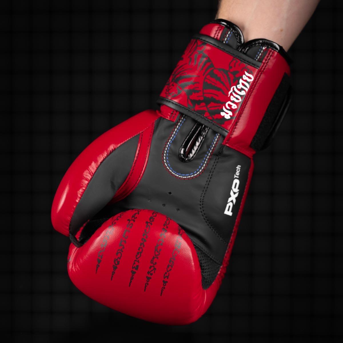 ᐉ Перчатки боксерские Phantom Muay Thai 16 унций с бинтами Red • Купить ...