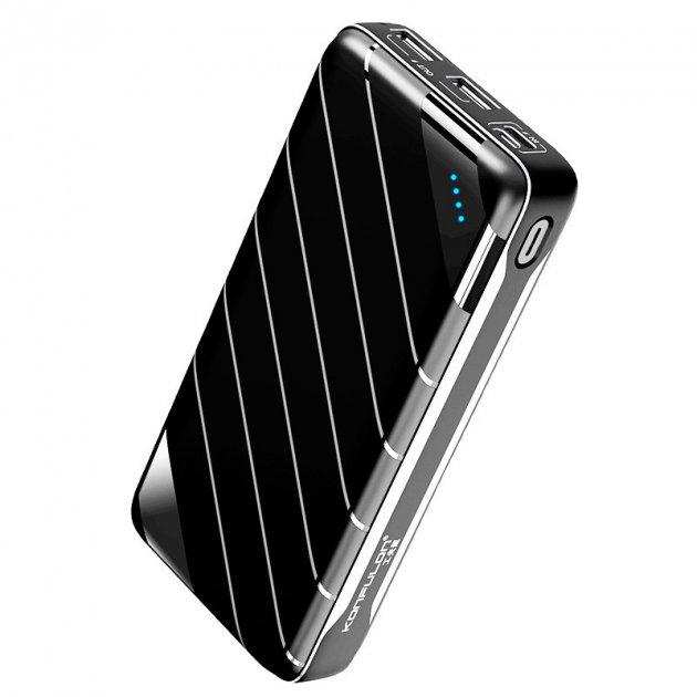 ᐉ Портативное зарядное устройство KONFULON Q13P 20000 mAh Black (0670)