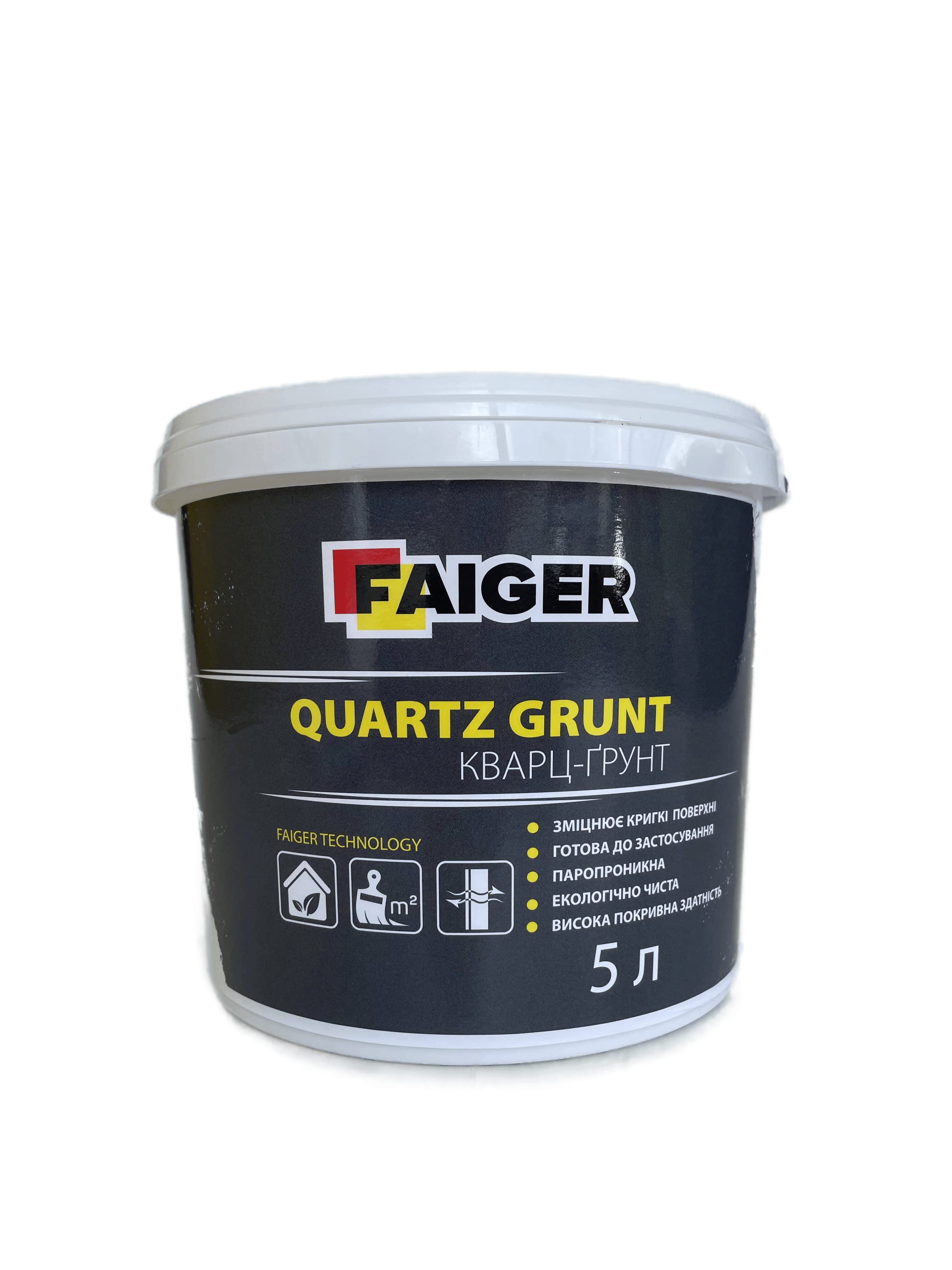 ᐉ Кварц-грунт акриловый Faiger 5 л (000000839) • Купить в Киеве ...