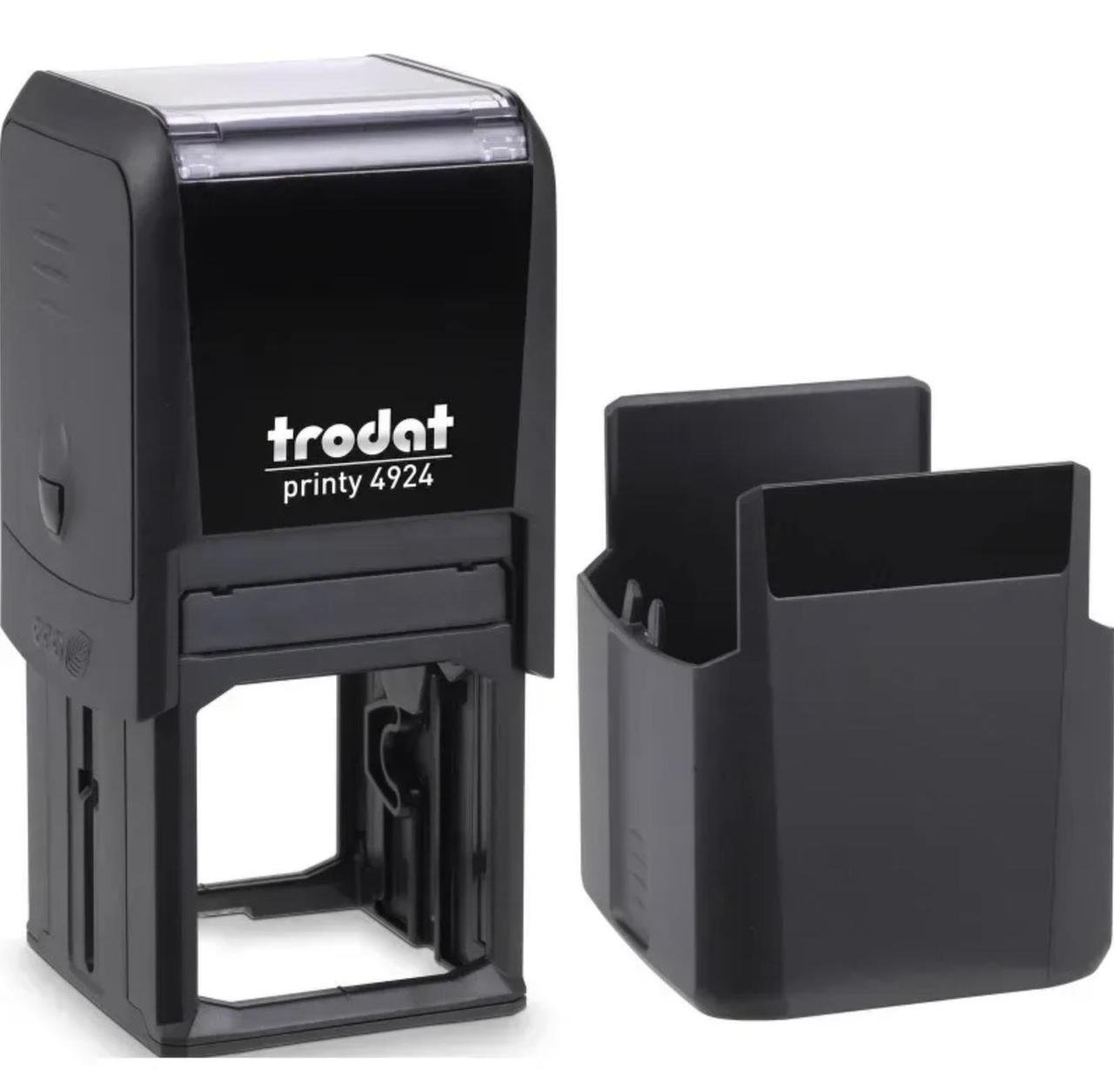 ᐉ Печатка ТОВ на автоматичному оснащенні Trodat 4924 d 40 мм з ковпачком Чорний (ТОВ1/4924/B ...