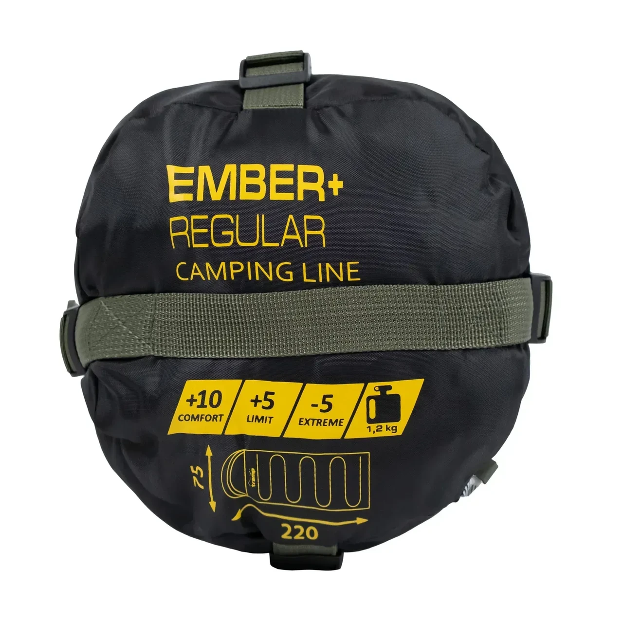 ᐉ Спальний мішок-ковдра з капюшоном Tramp Ember+ Regular правий 220/75 ...
