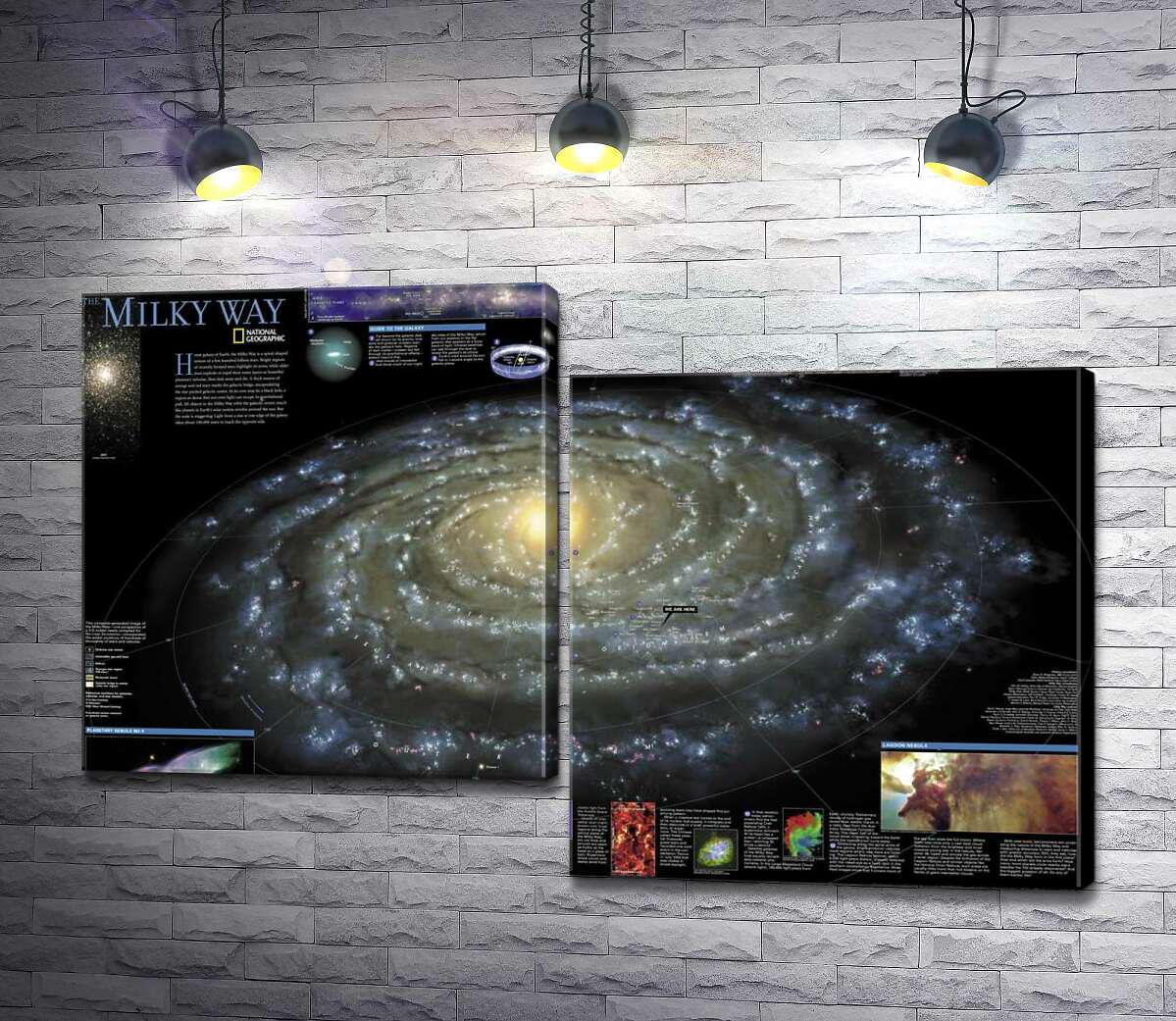 ᐉ Модульная картина ArtPoster Карта галактики Млечный Путь (Milky Way ...