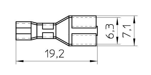 ᐉ Наконечник кабельний плоский неізольований Phoenix Contact C-SCF 2,5/ ...