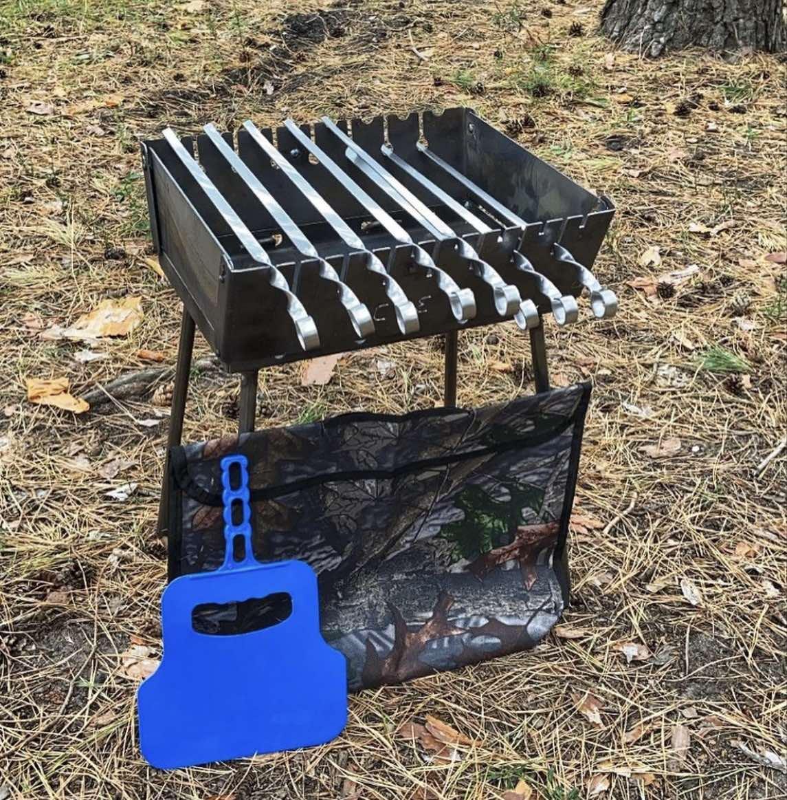 ᐉ Складной мангал на 6 шампуров с шампурами • Купить в Киеве, Украине ...