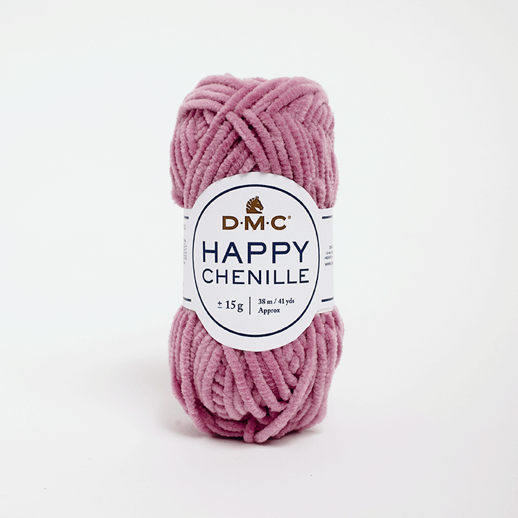 ᐉ Пряжа велюровая DMC Happy Chenille 24 роза (2604)