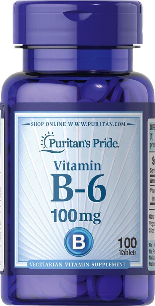 ᐉ Витамин В6 Puritan's Pride 100 мг 100 таблеток (00000018723)