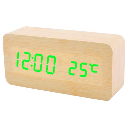 ᐉ Годинник електронний Vst 862 4 Жовтий із зеленим підсвічуванням температура Usb • Краща ціна