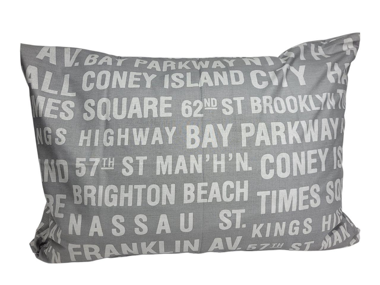 ᐉ Наволочка з підписами 50х70 см Сірий 1537 • Краща ціна в Києві Україні • Купити в Епіцентр