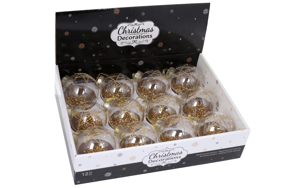 ᐉ Шар новогодний BonaDi D-8 см 12 шт. (898-243) • Купить в Киеве, Украине • Лучшая цена в Эпицентр