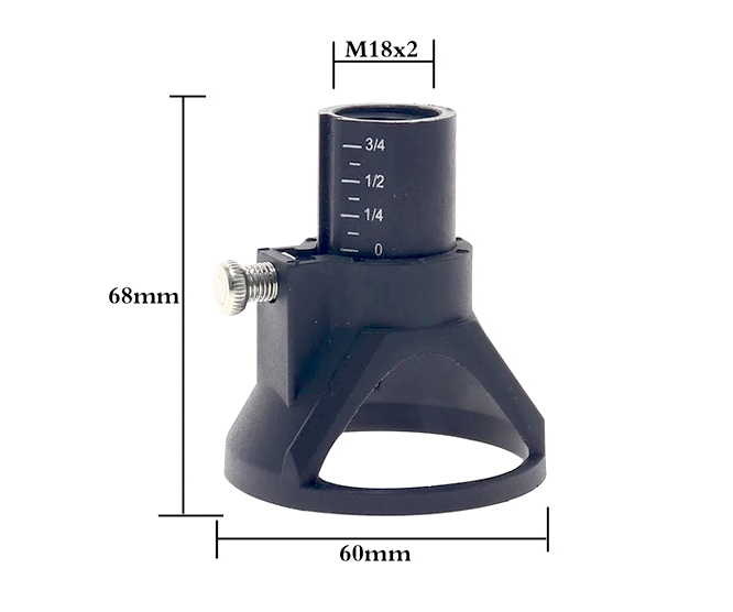 ᐉ Насадка-адаптер Dremel M18x2 ограничитель для фрезеровки на дремель ...